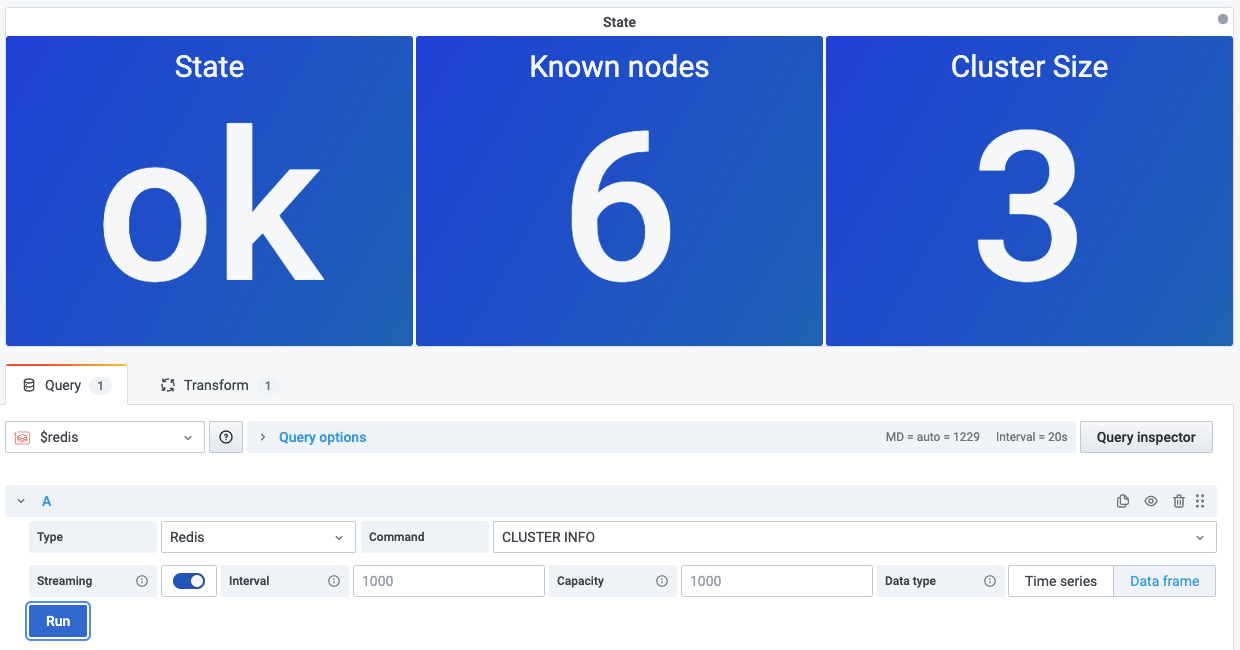 CLUSTER INFO Redis Plugins For Grafana